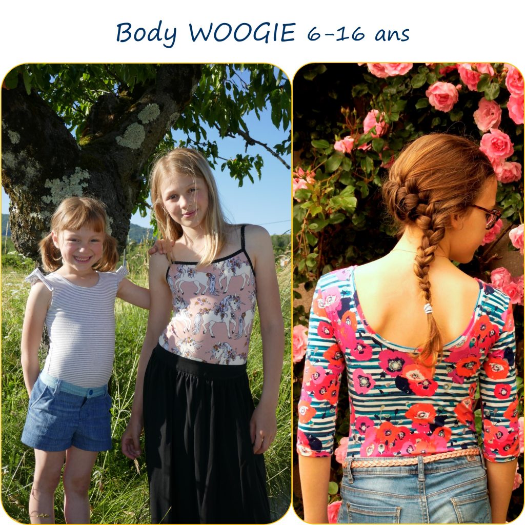 WOOGIE – Patron body fille du 6 au 16 ans - Petits D'om